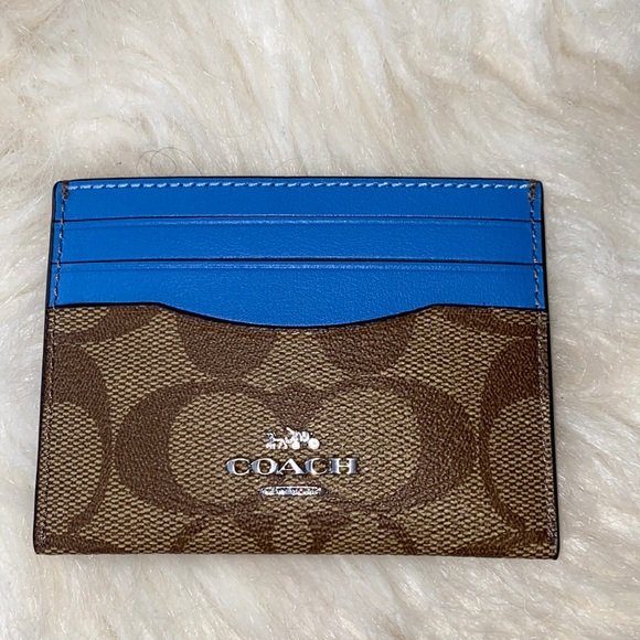 Coach | Accessories | Coach Card Case In Signature Canvas | Poshmark
